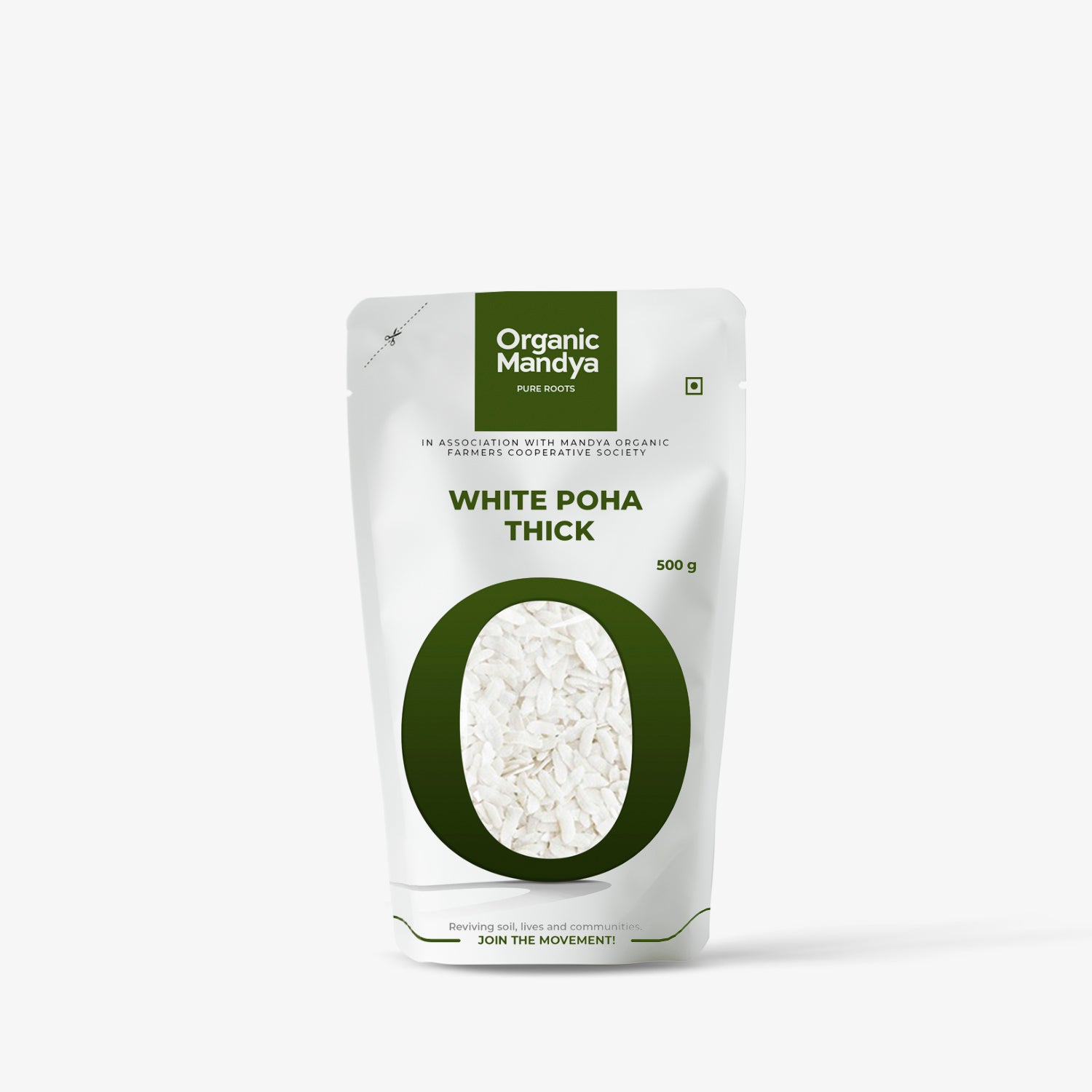 White Poha Thick - Hearty & Satisfying | Purchase Now – Organic Mandya